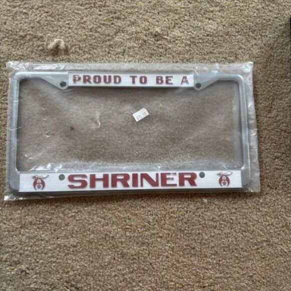 No Brand | Other | Proudto Be A Shriner Masonic Metal License Plate ...